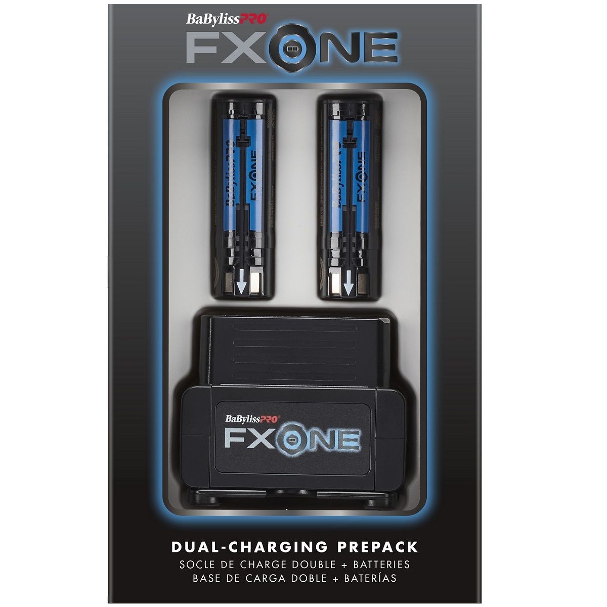 BaBylissPro FXONE Dual-Charging Prepack [2 Batteries, 1 Charging Stand – Barbersmania