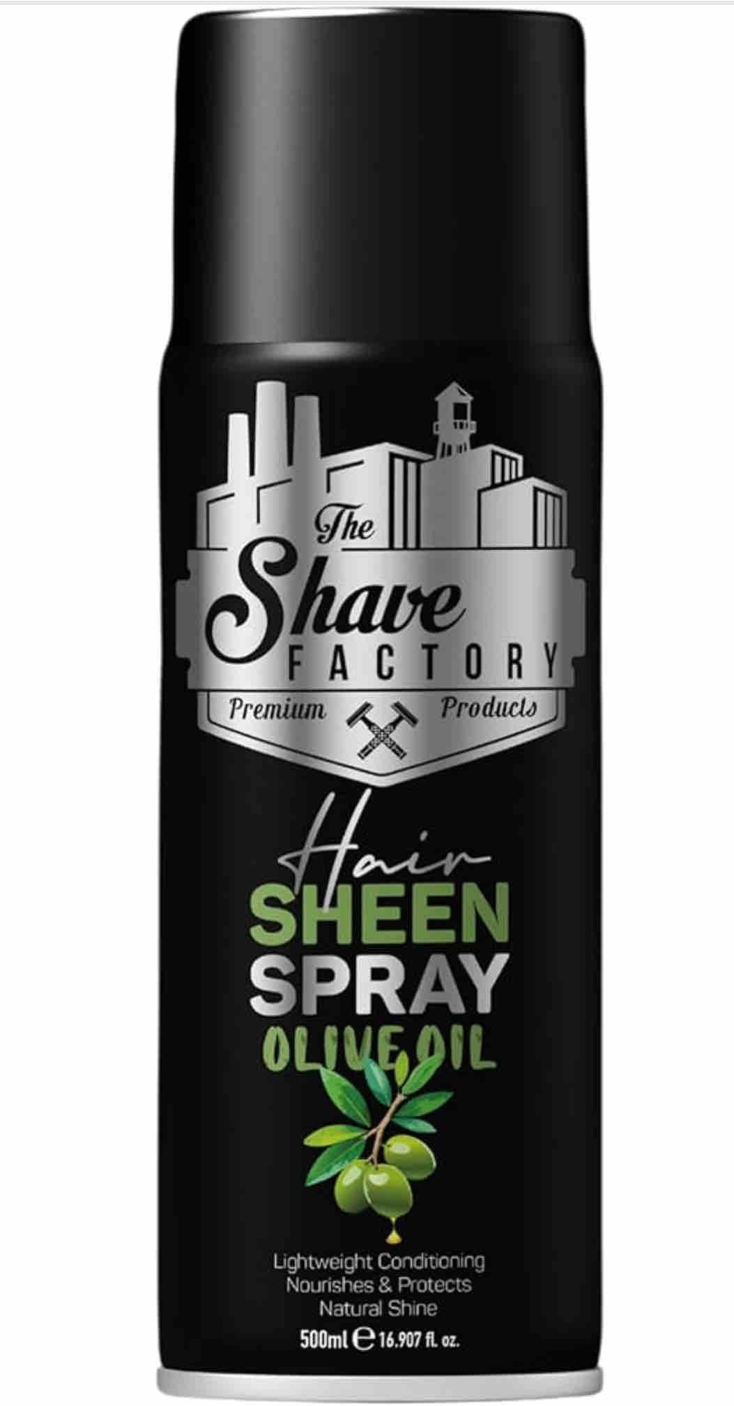 The Shave Factory Hair Sheen Spray-Olive Oil – Barbersmania