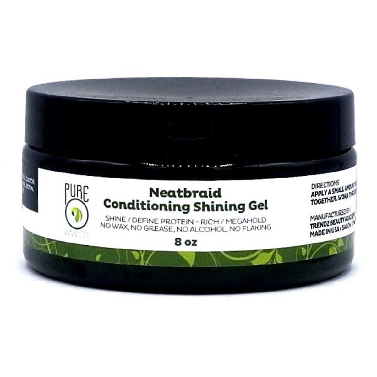 Pure O Natural Neat Braid Conditioning Shining Gel 8oz – Barbersmania