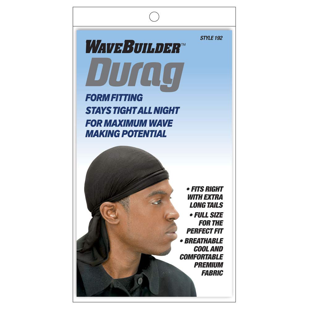 WAVEBUILDER Durag - Black – Barbersmania
